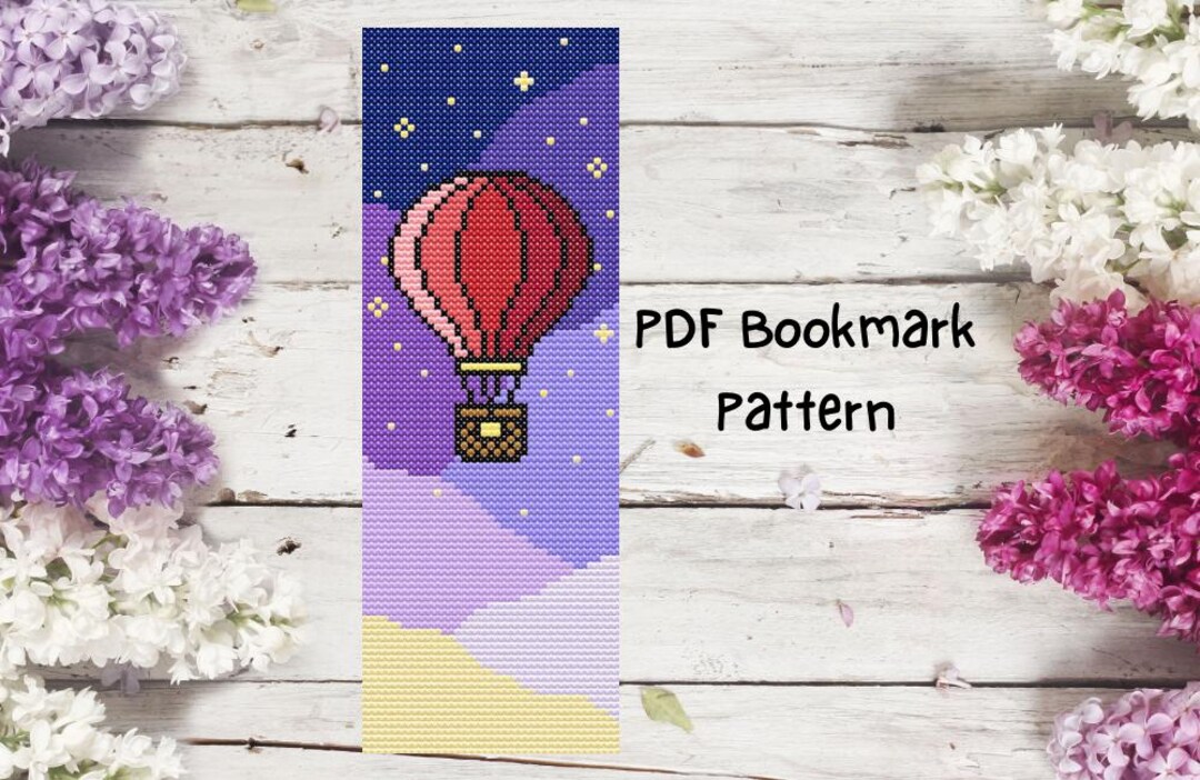Hot Air Balloon Bookmark Cross Stitch Pattern: Dreamy DIY (instant Download PDF) - Etsy