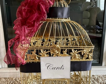 Wedding Card Box Bird Cage - Etsy