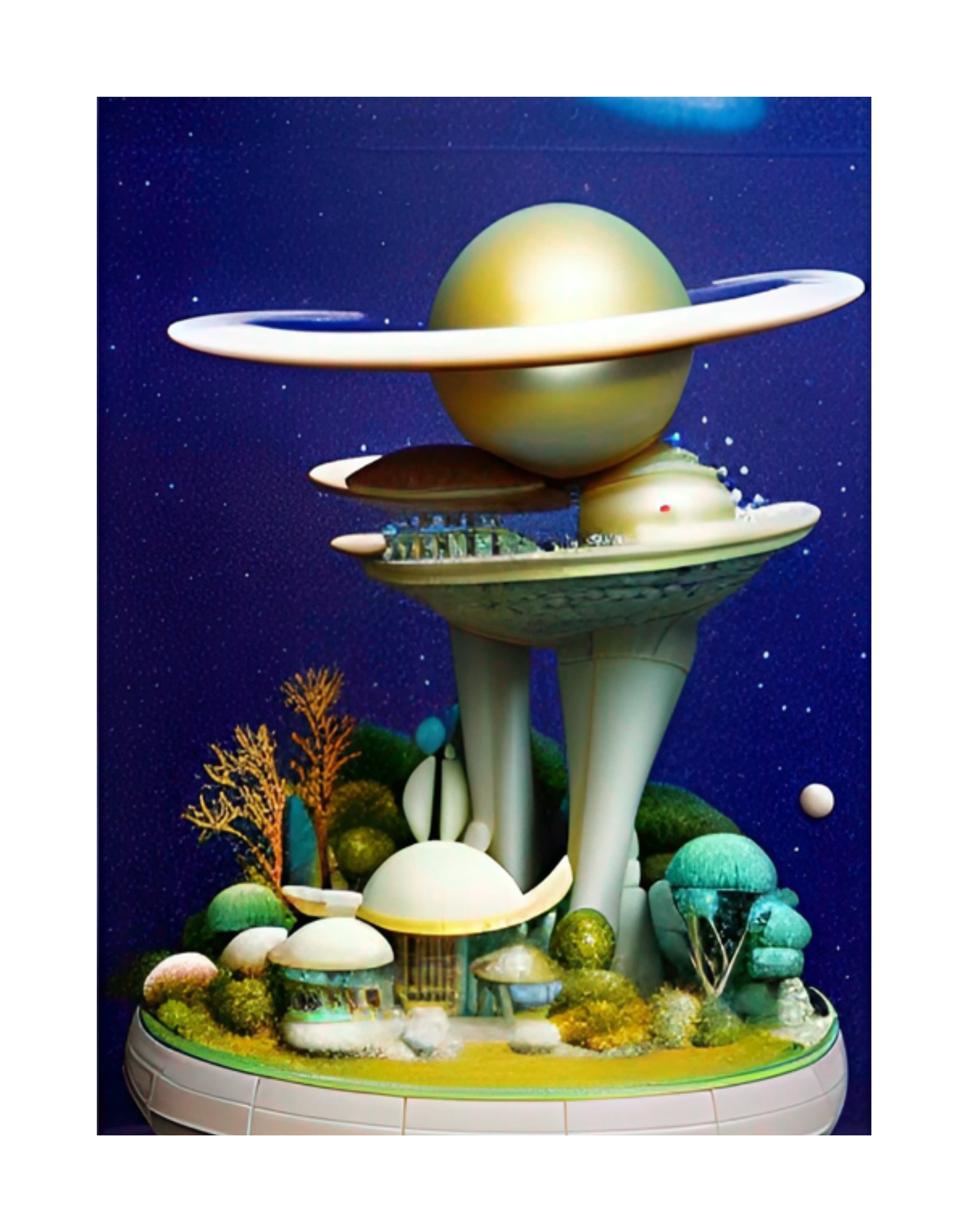 Space Age Wall Art AI Digital Download AI Print Retro Space Art Retro ...