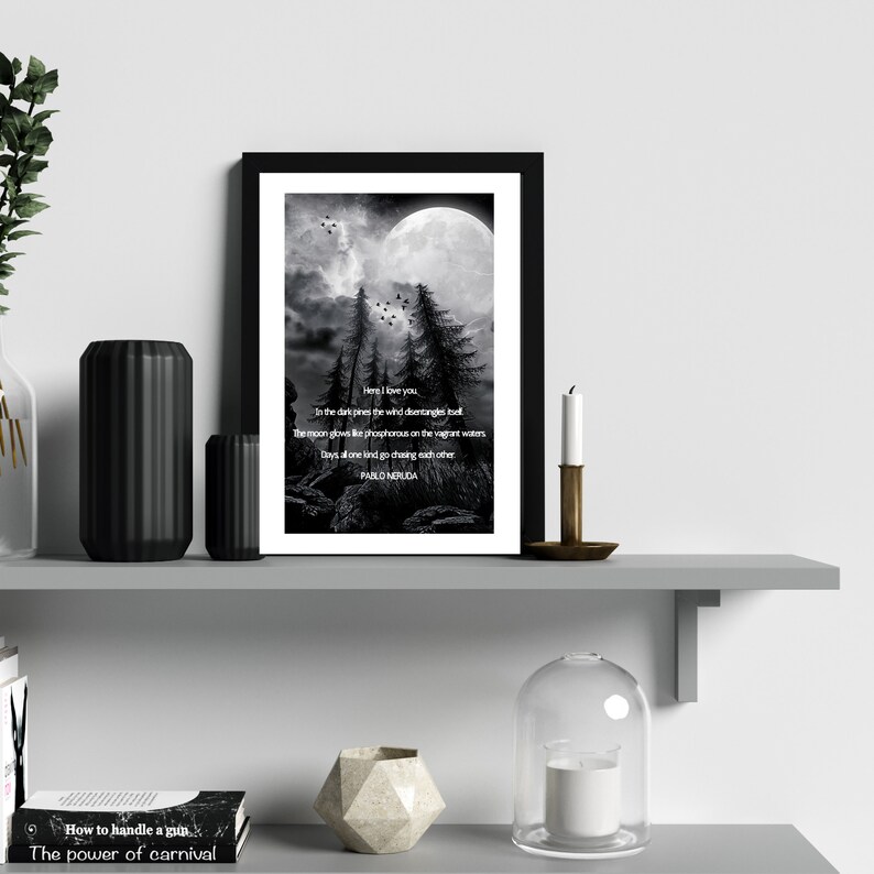 Pablo Neruda Poem Printable Wall Art Love Poem Gift For Her Printable