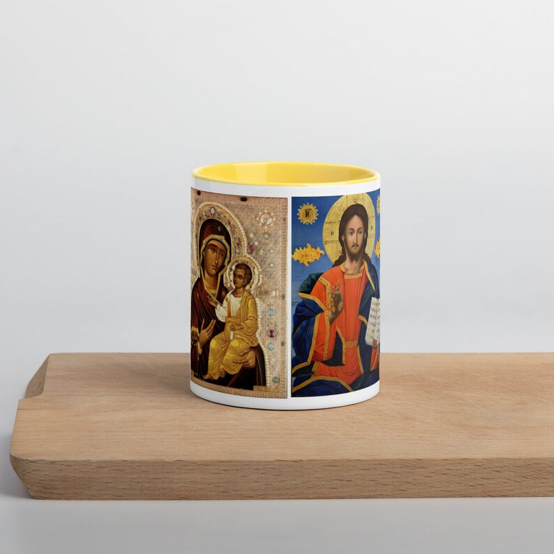 Virgin Mary Jesus Mug Theotokos Orthodox Christian Gift Mother's Day ...
