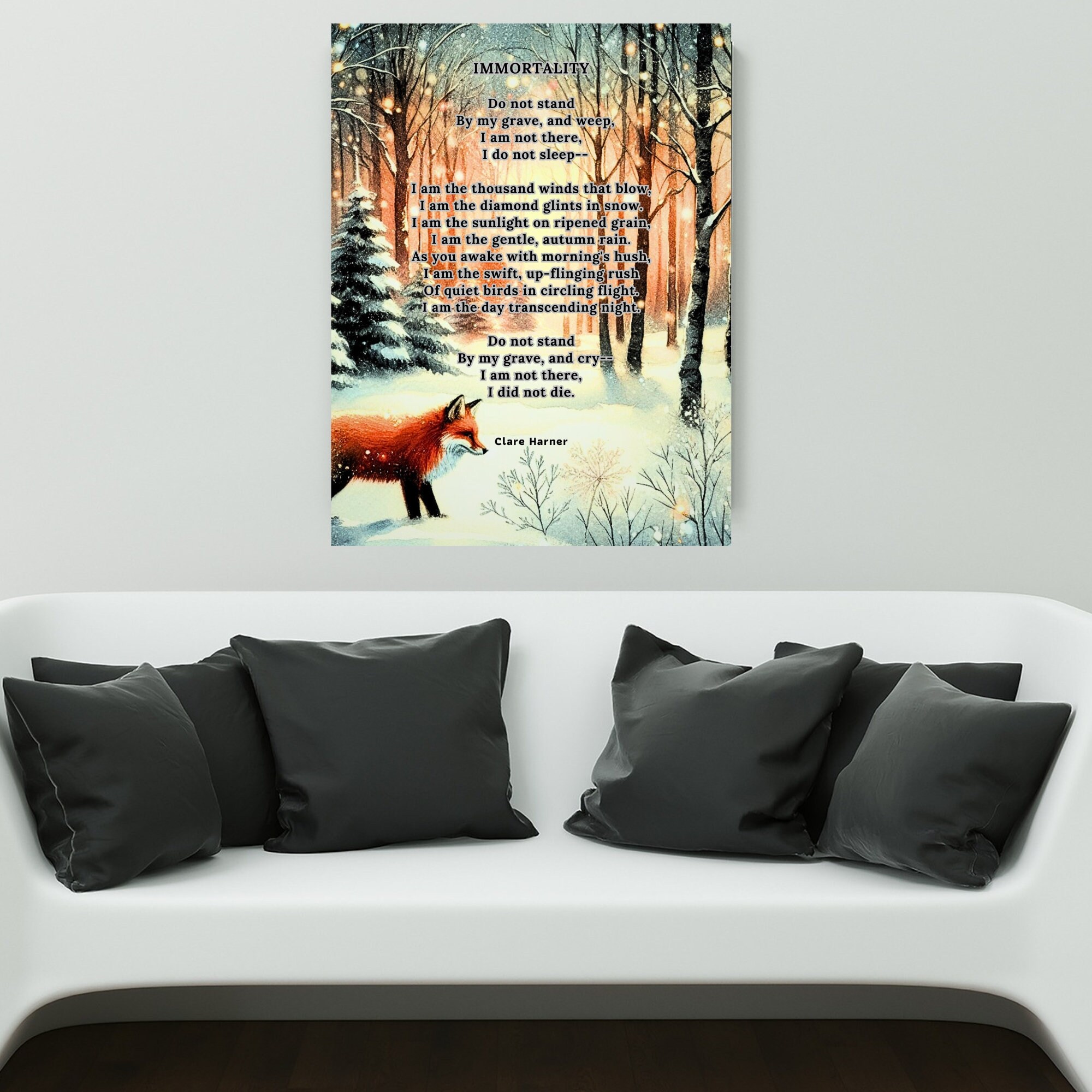 Do Not Stand at My Grave and Weep Print, Immortality Poem, Clare Harner ...