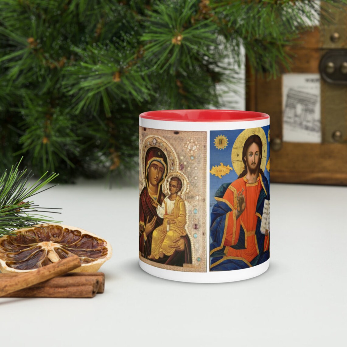 Virgin Mary Jesus Mug Theotokos Orthodox Christian Gift Mother's Day ...