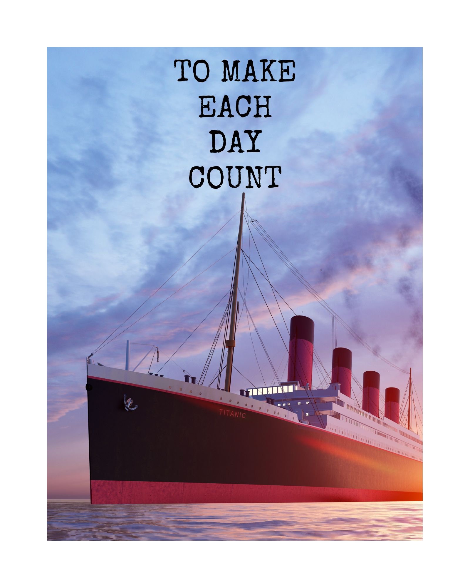 Titanic Poster Minimalist Movie Poster Motivational Quotes Movie Wall ...