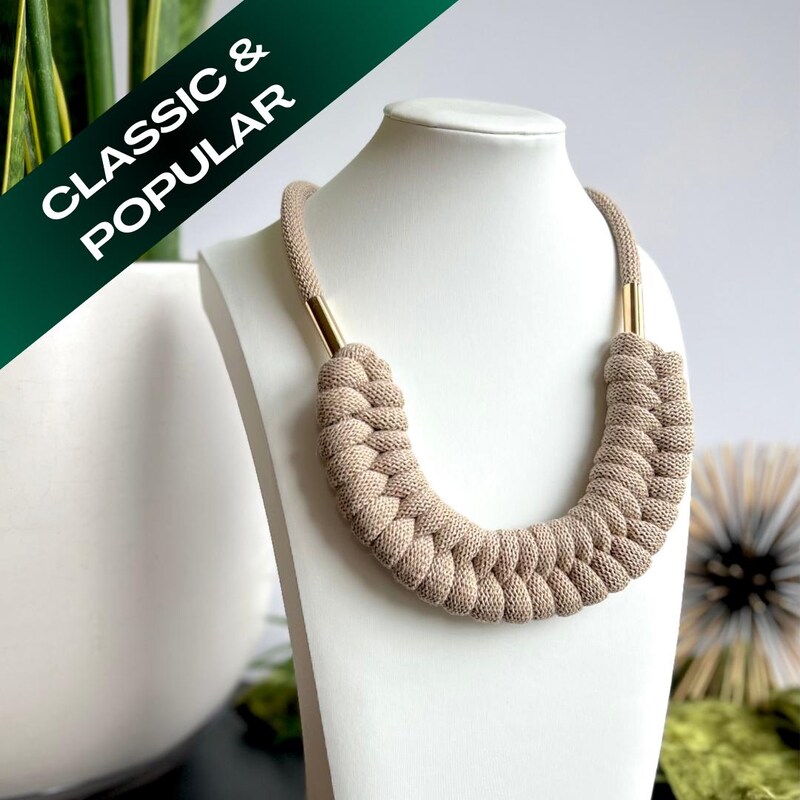 Macrame Necklace - Etsy