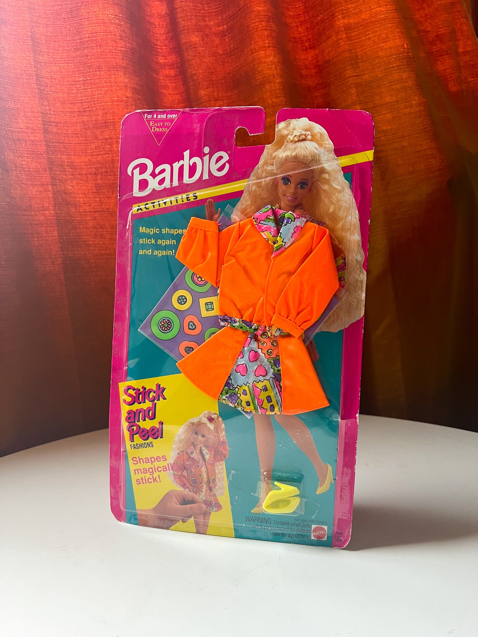 Vintage 1994 Mattel Barbie Activities - Stick and Peel Fashions - Doll ...