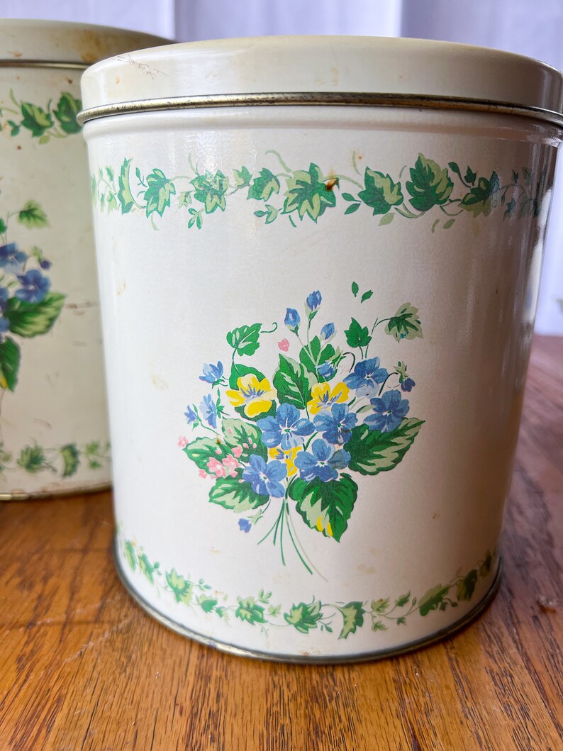 Vintage 1960s Ballonoff Canister Tins Kitchen Set of 3 Nesting ...