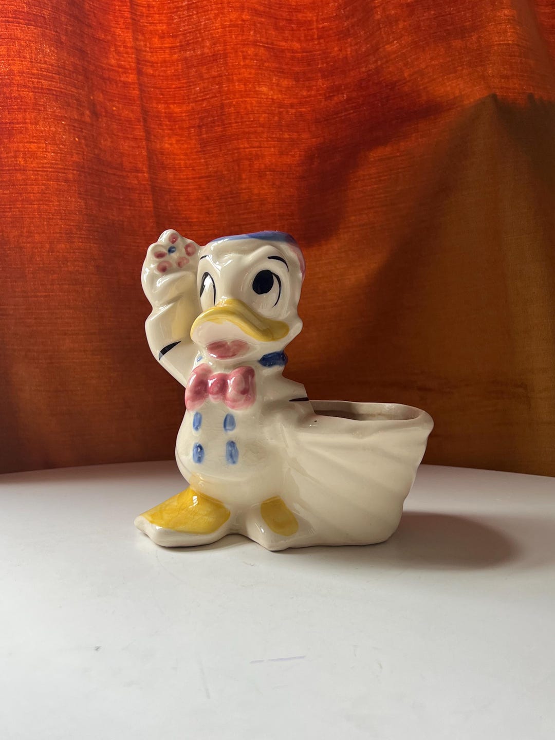 Vintage 1940s Walt Disney Donald Duck Flower Tabletop Planter - Etsy