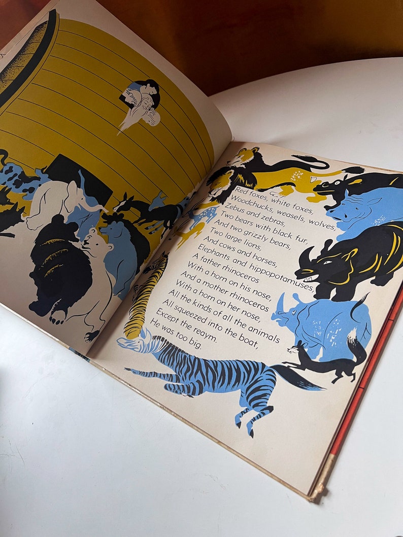Vintage 1948 Noah and the Animal Boat by Ben-ami, Illustrations by ...