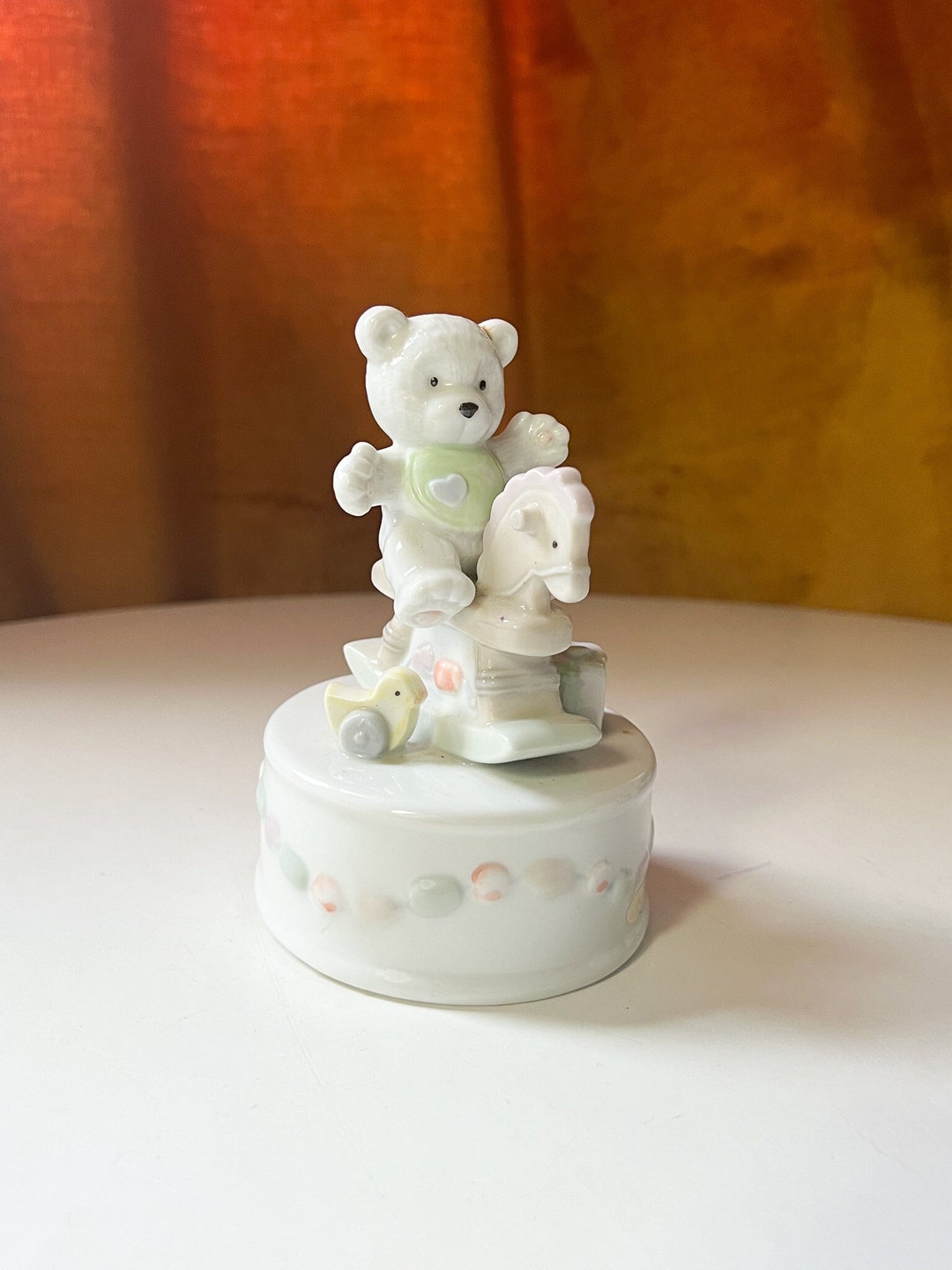 Vintage 1991 Lullaby Lane Summit Collection Teddy Bear Rocking Horse ...