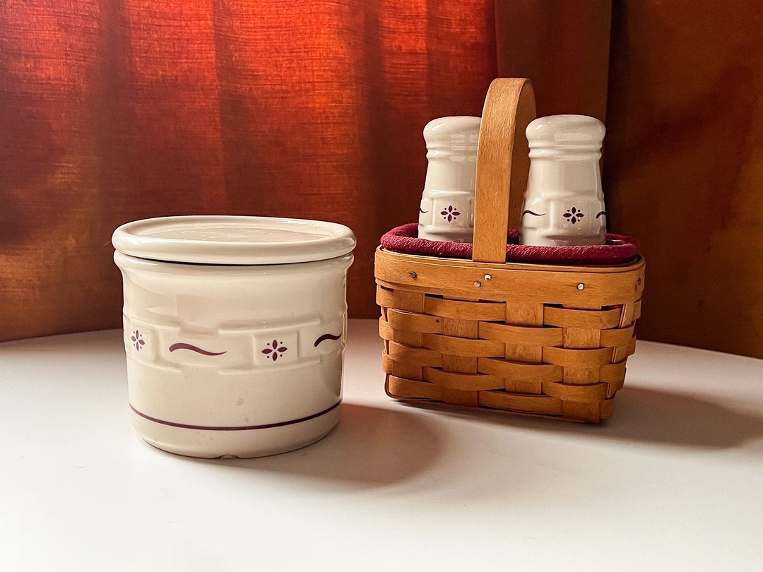 Vintage Longaberger Pottery Woven Traditions Heritage Red / - Etsy