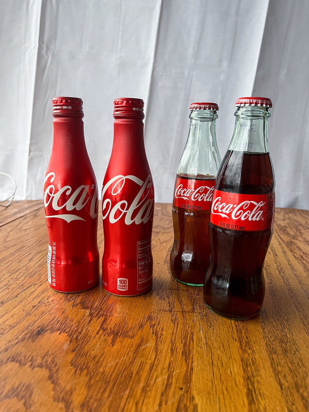 Lot of 2015 Unopened Coca-cola Bottle-shaped Can & Glass Bottle Limited ...