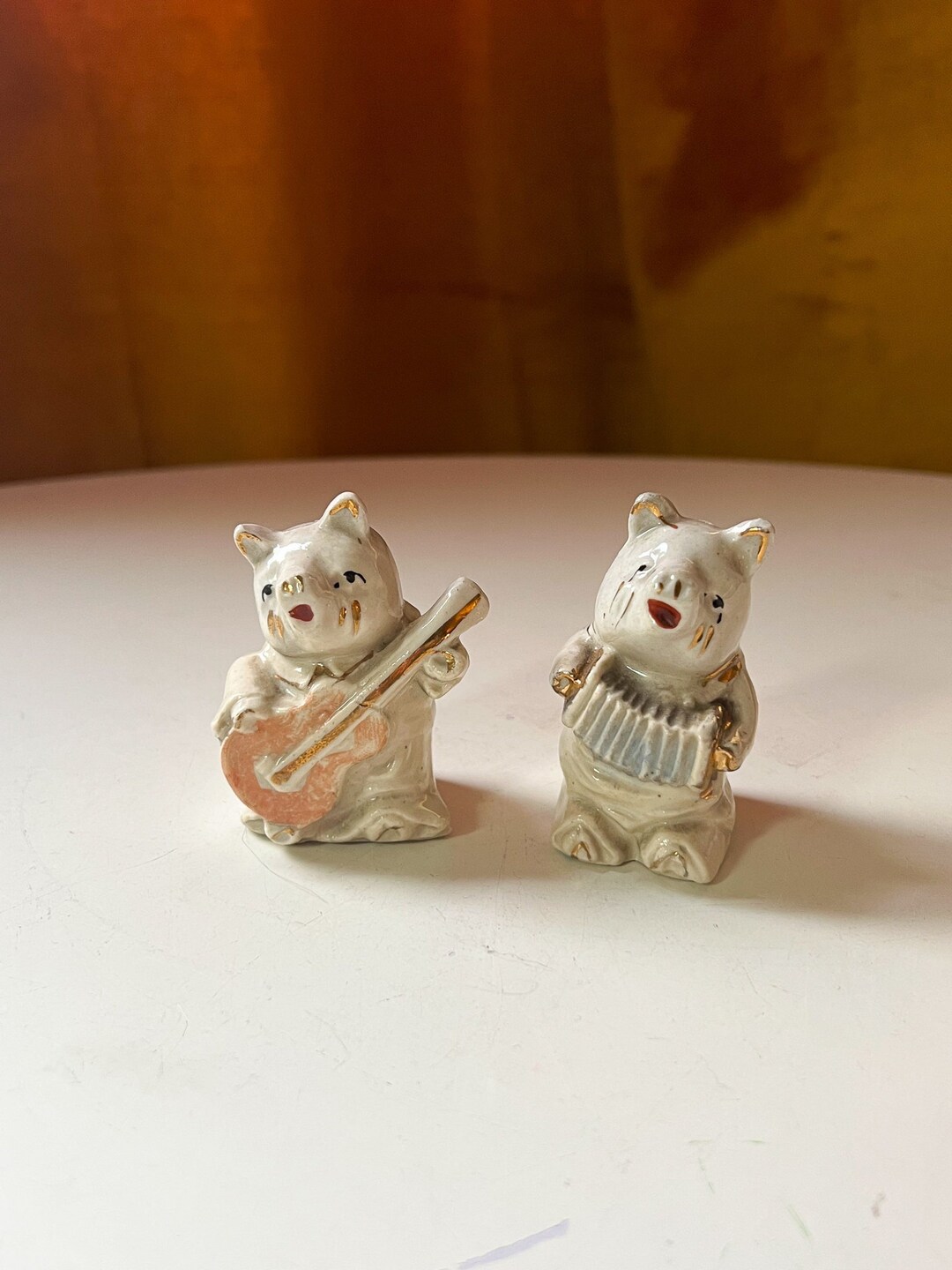 Vintage 1950's Musical Pigs Playing Instruments Salt & Pepper Shakers ...