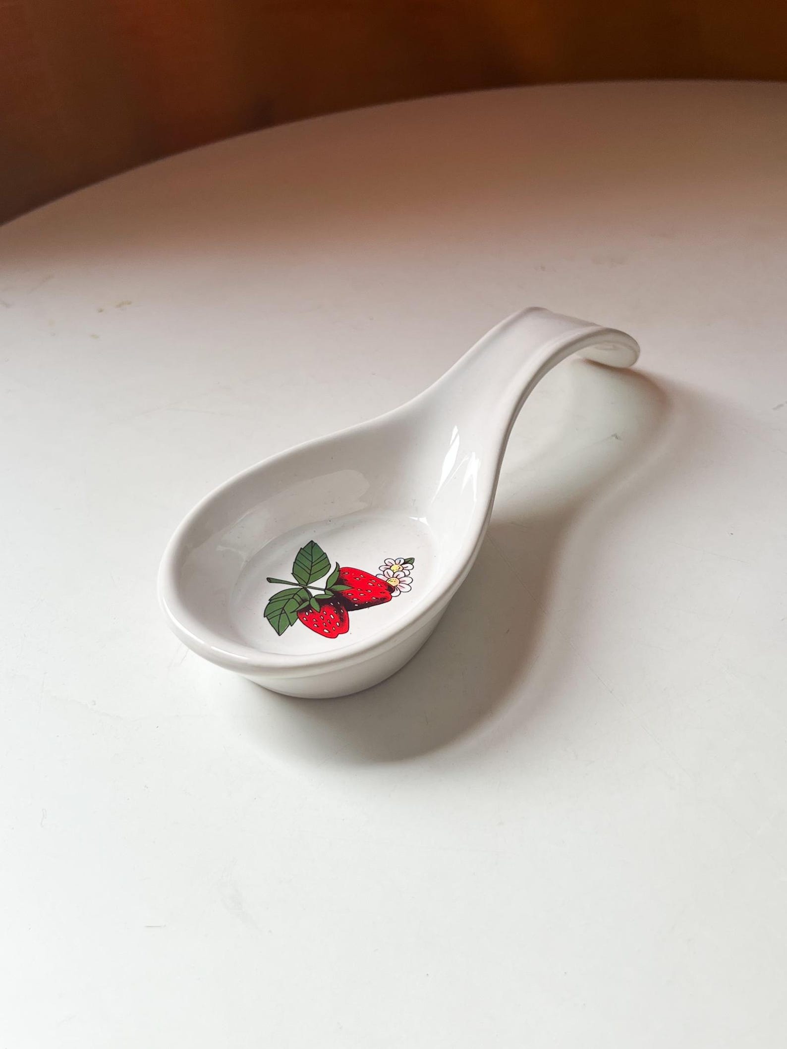 Vintage Farmhouse Cottage-core Strawberry Spoon Rest - Etsy