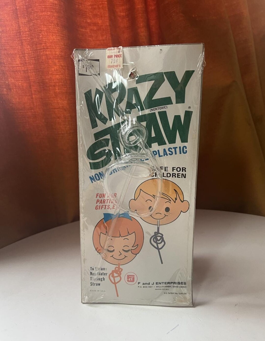 Vintage Unopened 1960s Mini KRAZY STRAW Curt Products Willoughby Ohio Silly Bendy Plastic - Etsy