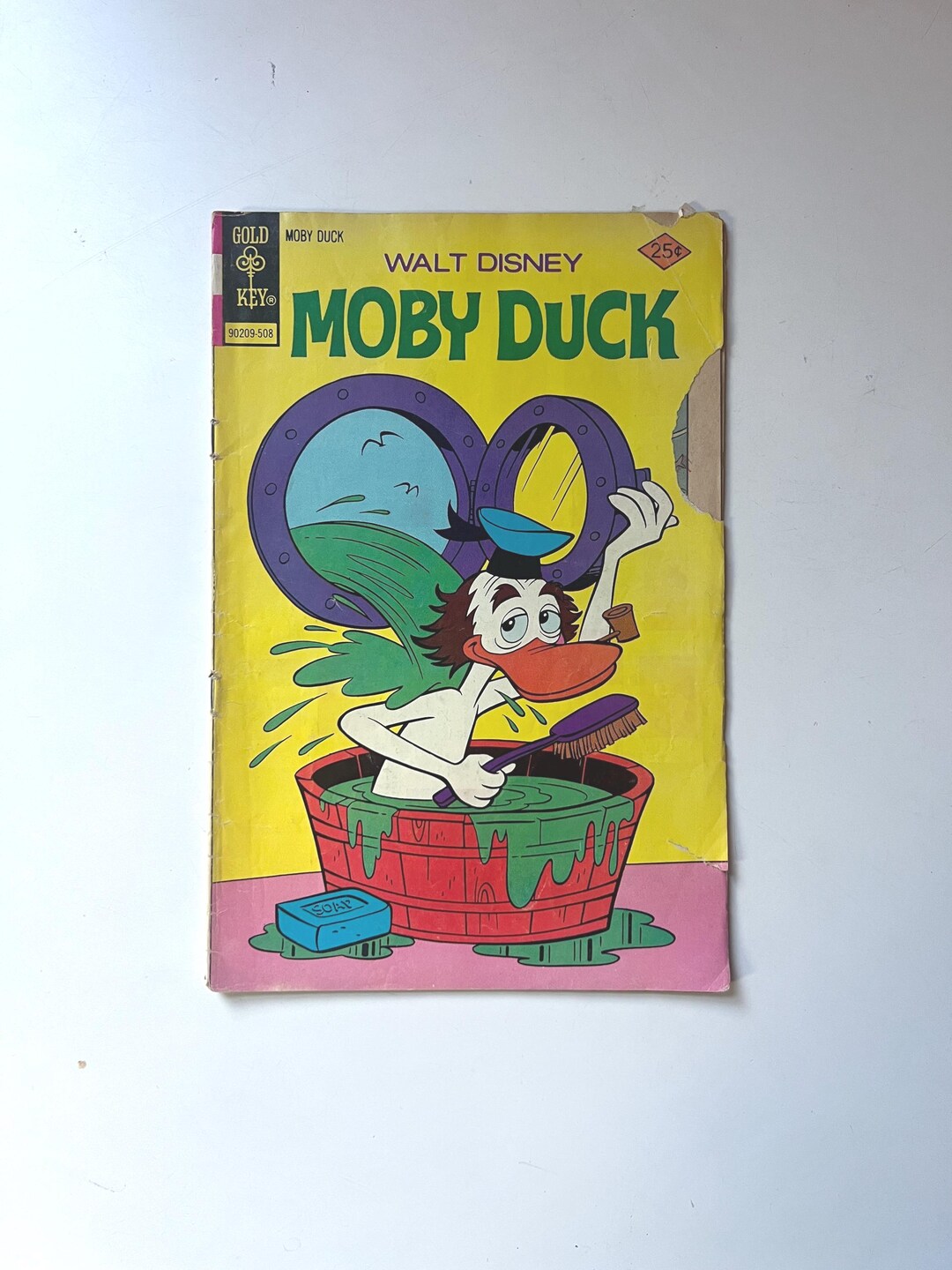 Vintage August 1975 Walt Disney - Gold Key - Moby Duck No. 19 Comic ...