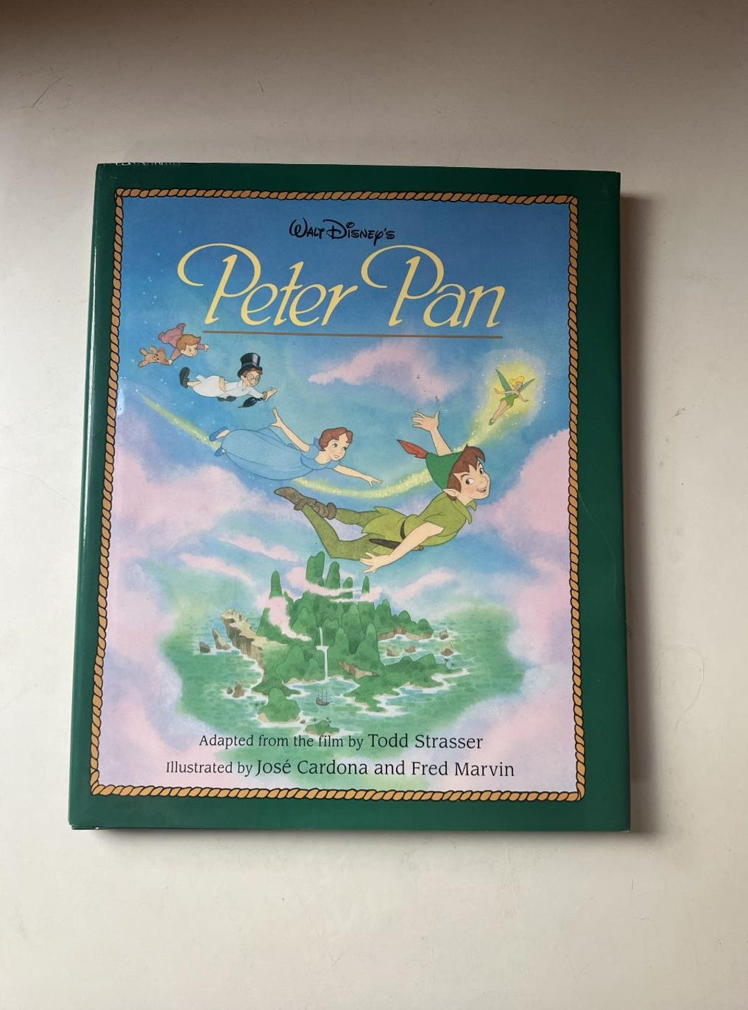 Vintage 1994 Walt Disney Peter Pan Hardcover Book - Etsy