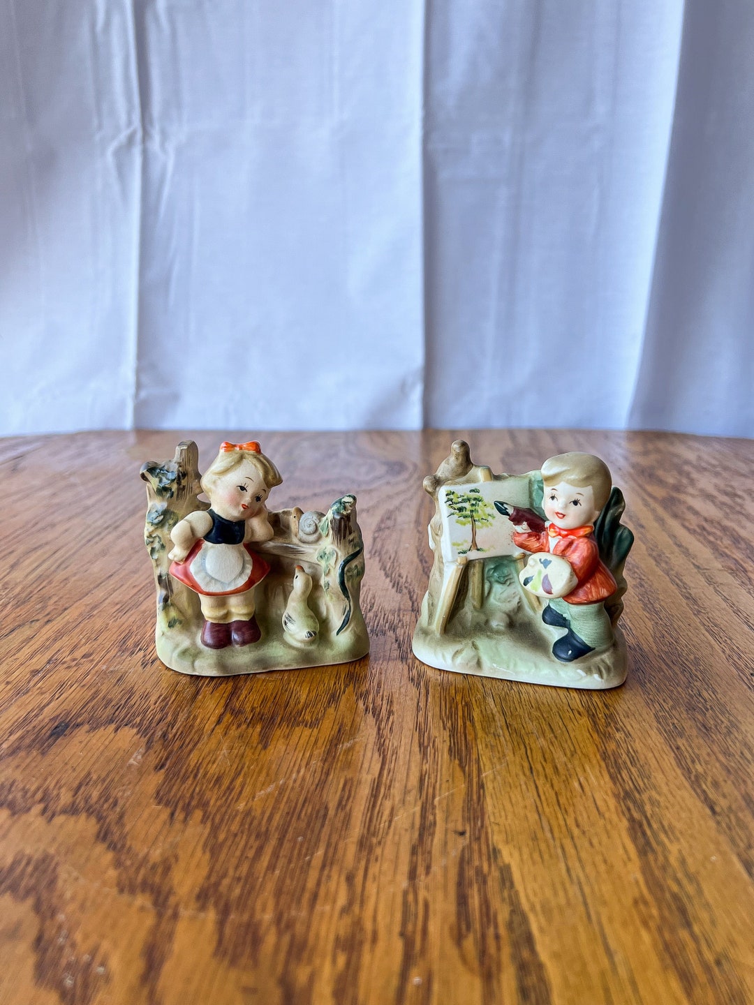 Vintage Napco Set of 2 Hummel-like Figurines, Made in Japan 1940/50's ...