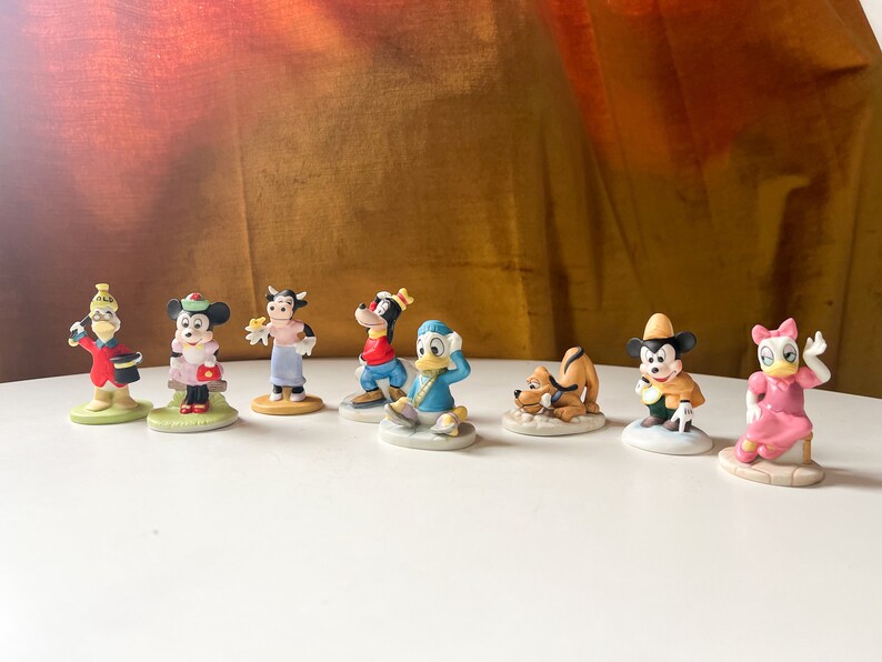 Vintage 1987 the Disney Miniature Collectors Club Figurines - Etsy