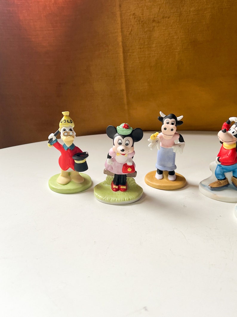 Vintage 1987 the Disney Miniature Collectors Club Figurines - Etsy