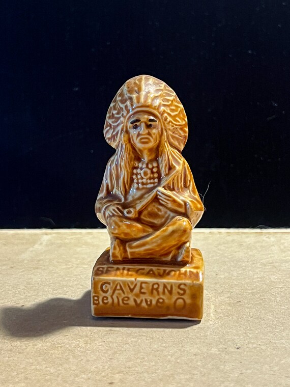 Vintage 1946 Indian Chief Western Wood Souvenir Seneca John - Etsy
