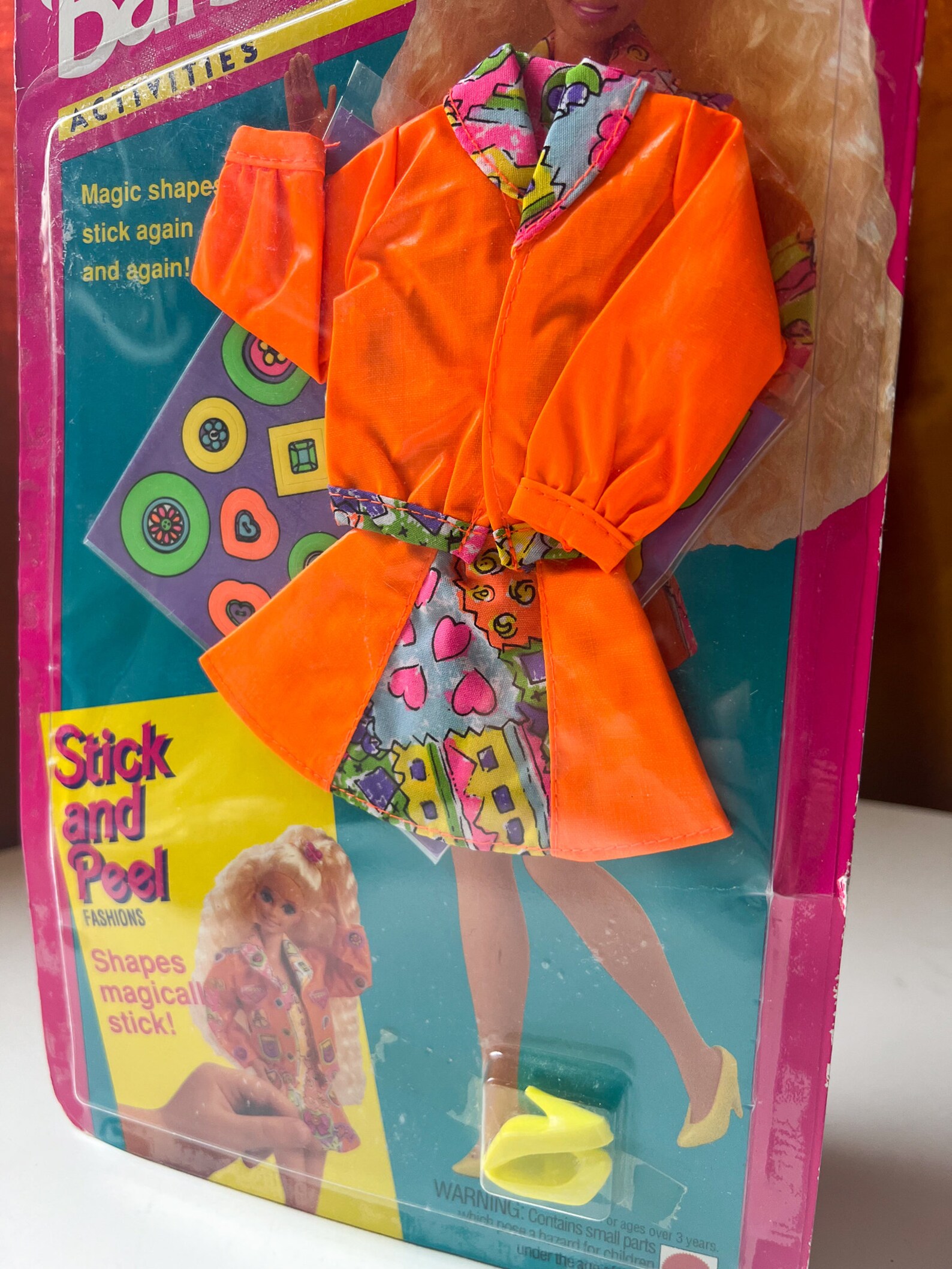 Vintage 1994 Mattel Barbie Activities - Stick and Peel Fashions - Doll ...