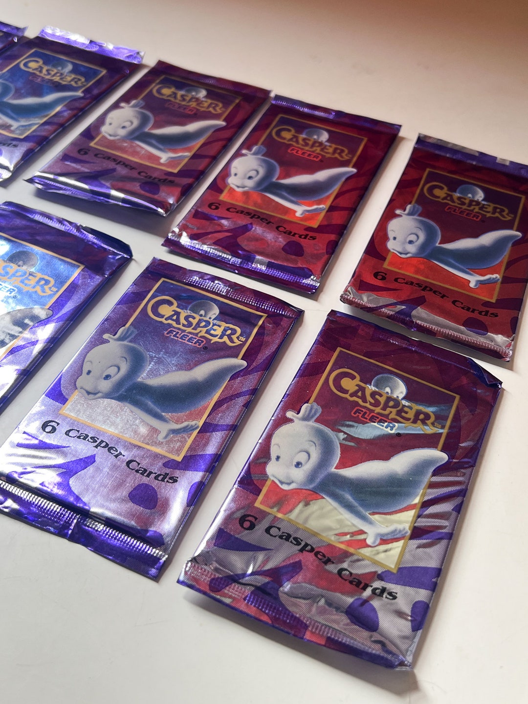 Vintage 1995 Casper the Ghost Universal Trading Cards Fleer New Sealed ...