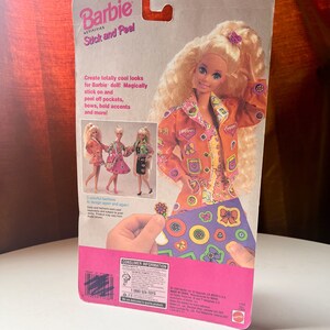 Vintage 1994 Mattel Barbie Activities - Stick and Peel Fashions - Doll ...