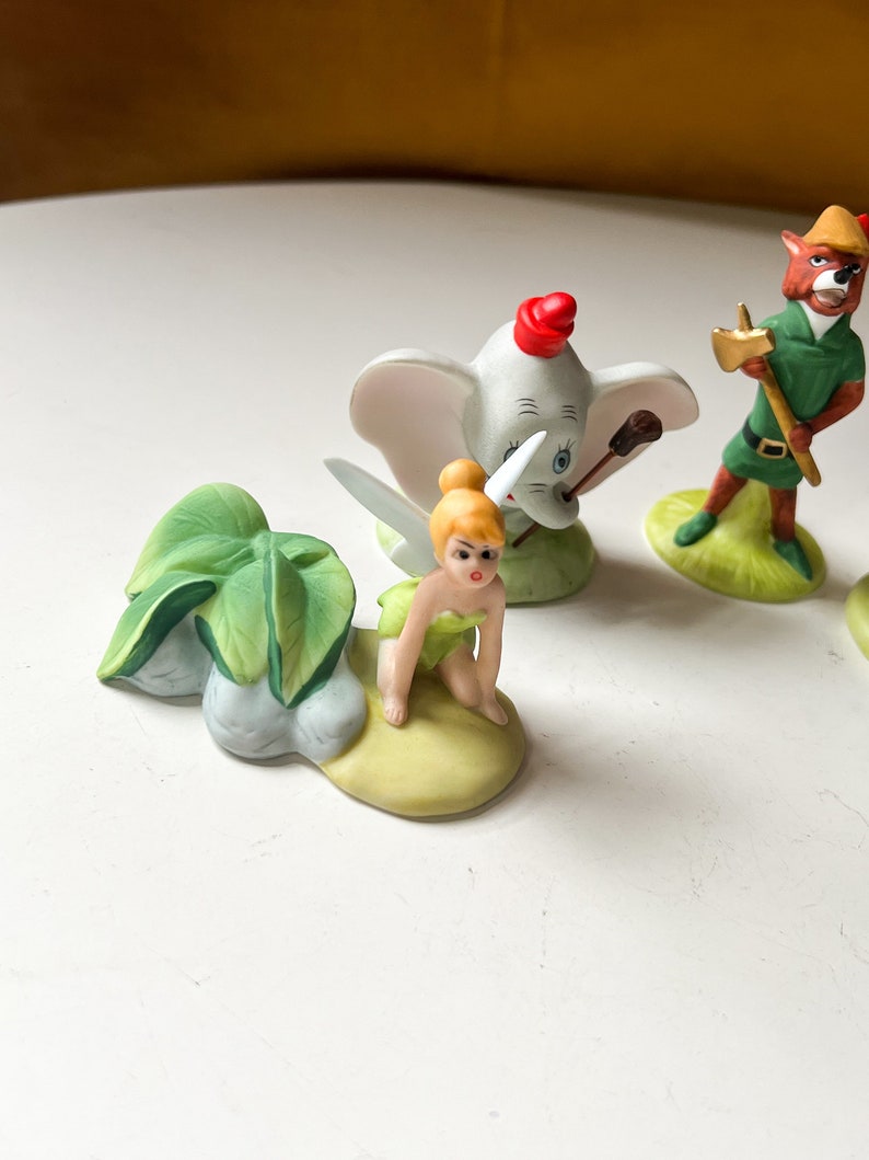 Vintage 1987 the Disney Miniature Collectors Club Figurines Porcelain ...