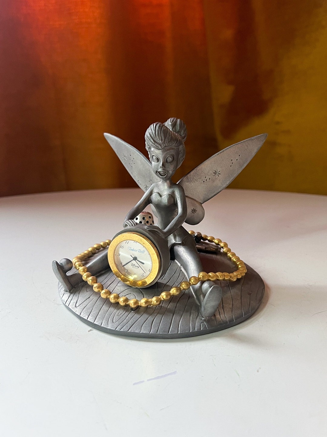 Disney Limited Edition Pewter Quartz Clock Tinker Bell - Etsy