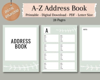 Pages for Address Book - Etsy
