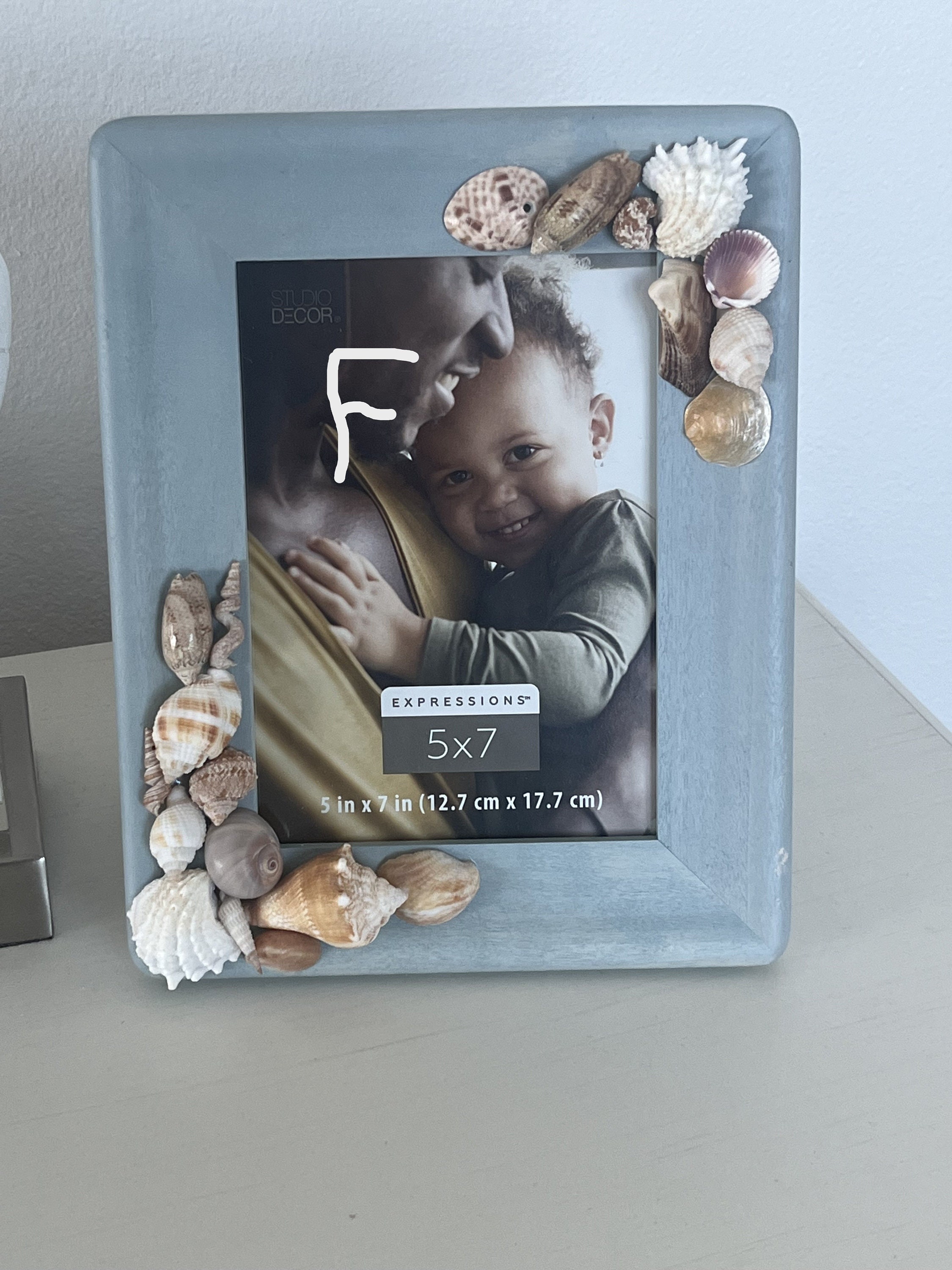 Seashell Accent Frame, Seashell Photo Frame, Seashell Frame, Coastal ...