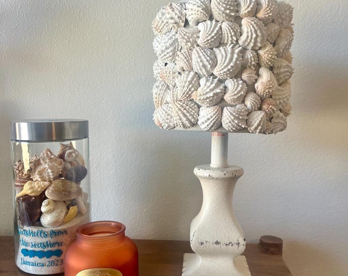 Seashell Lamp, Beach Home Decor, Coastal Decor, Sea Shell Lamp ...