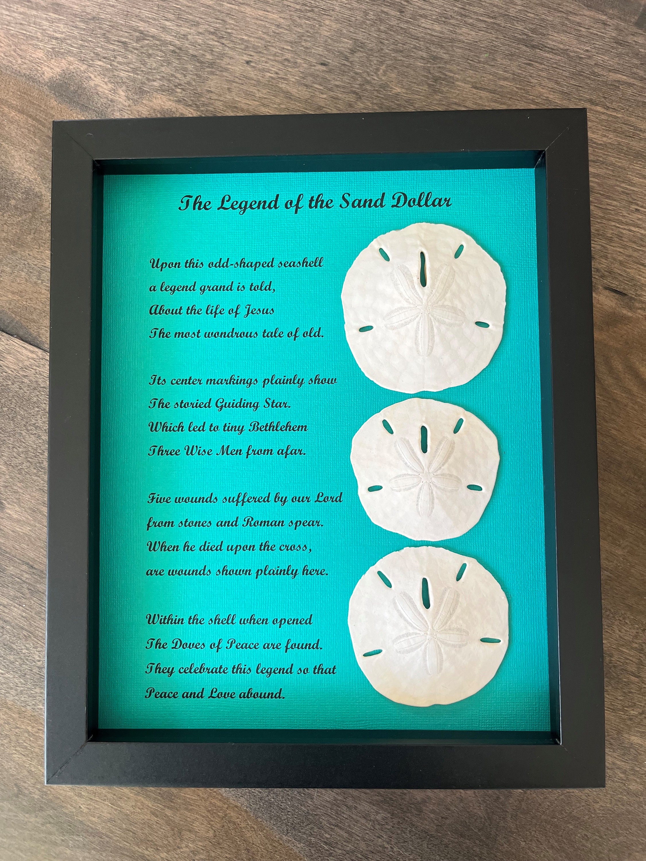 The Legend of the Sand Dollar, Christian Wall Art, Christian Home Decor ...