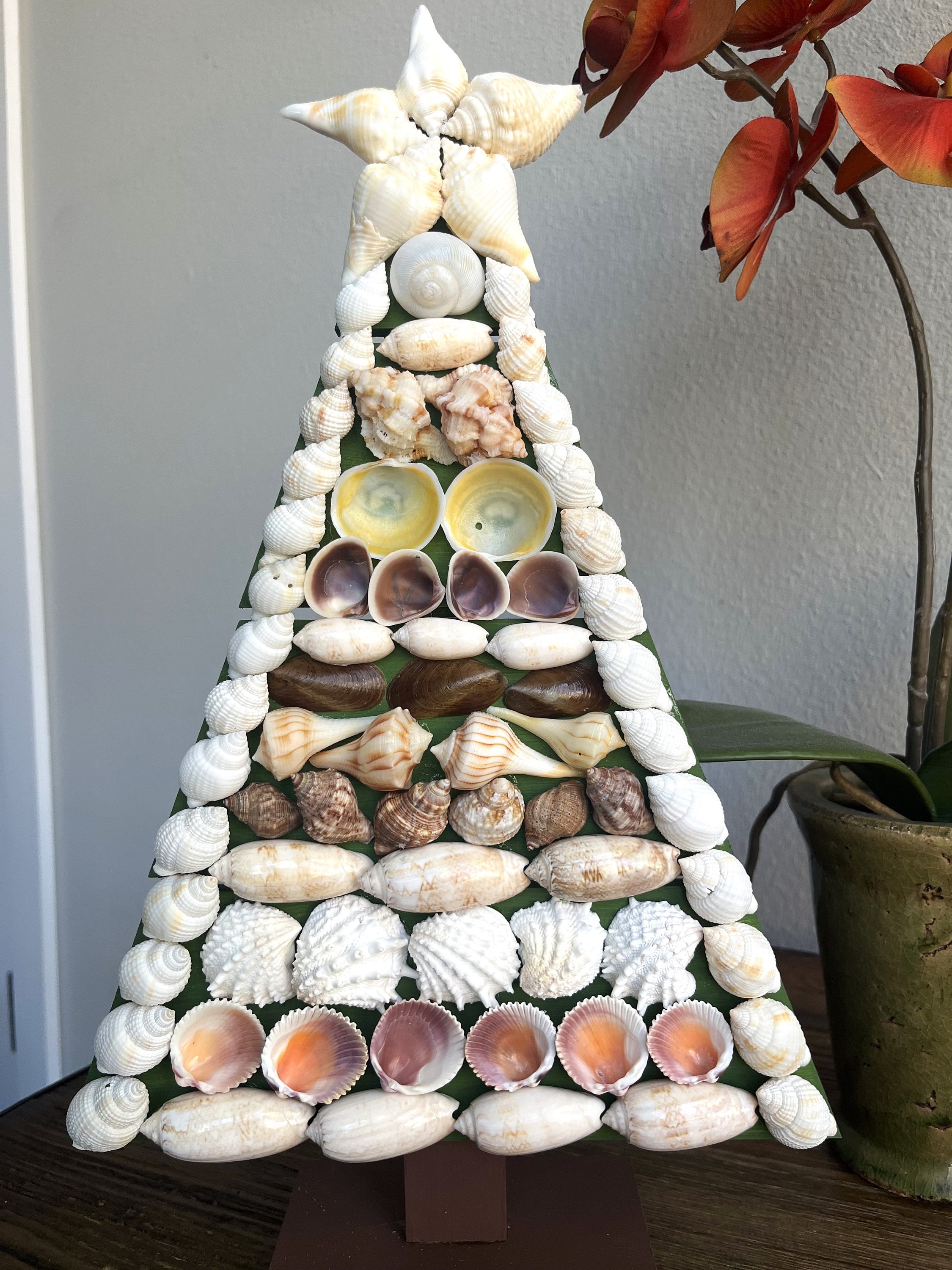 Seashell Tree, Seashell Christmas Tree, Coastal Christmas Tree, Coastal ...