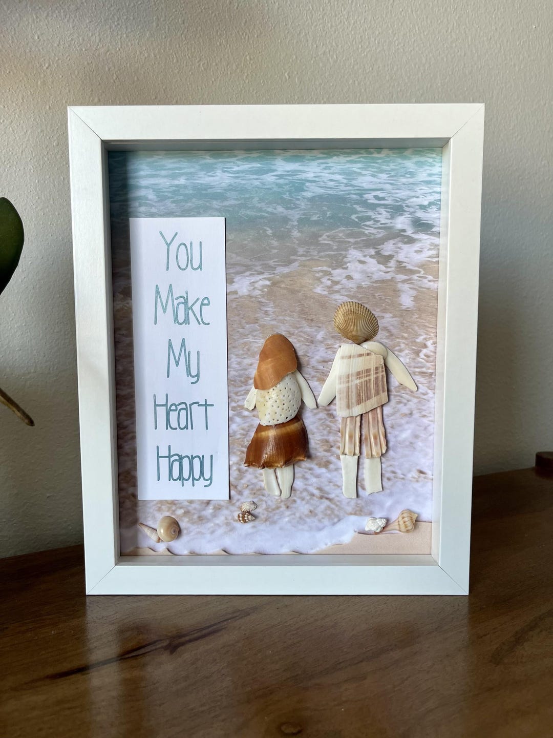 Seashell People Artwork, Beach Themed Gift, Gift for Friend, You Make ...