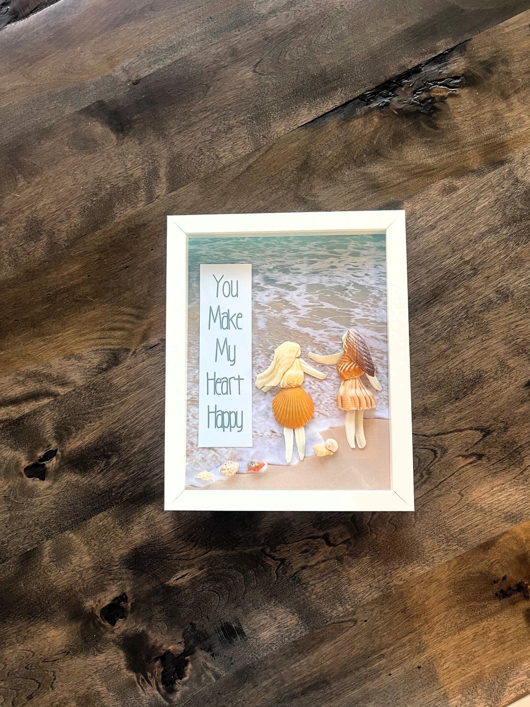 Seashell People Artwork, Beach Themed Gift, Gift for Friend, You Make ...