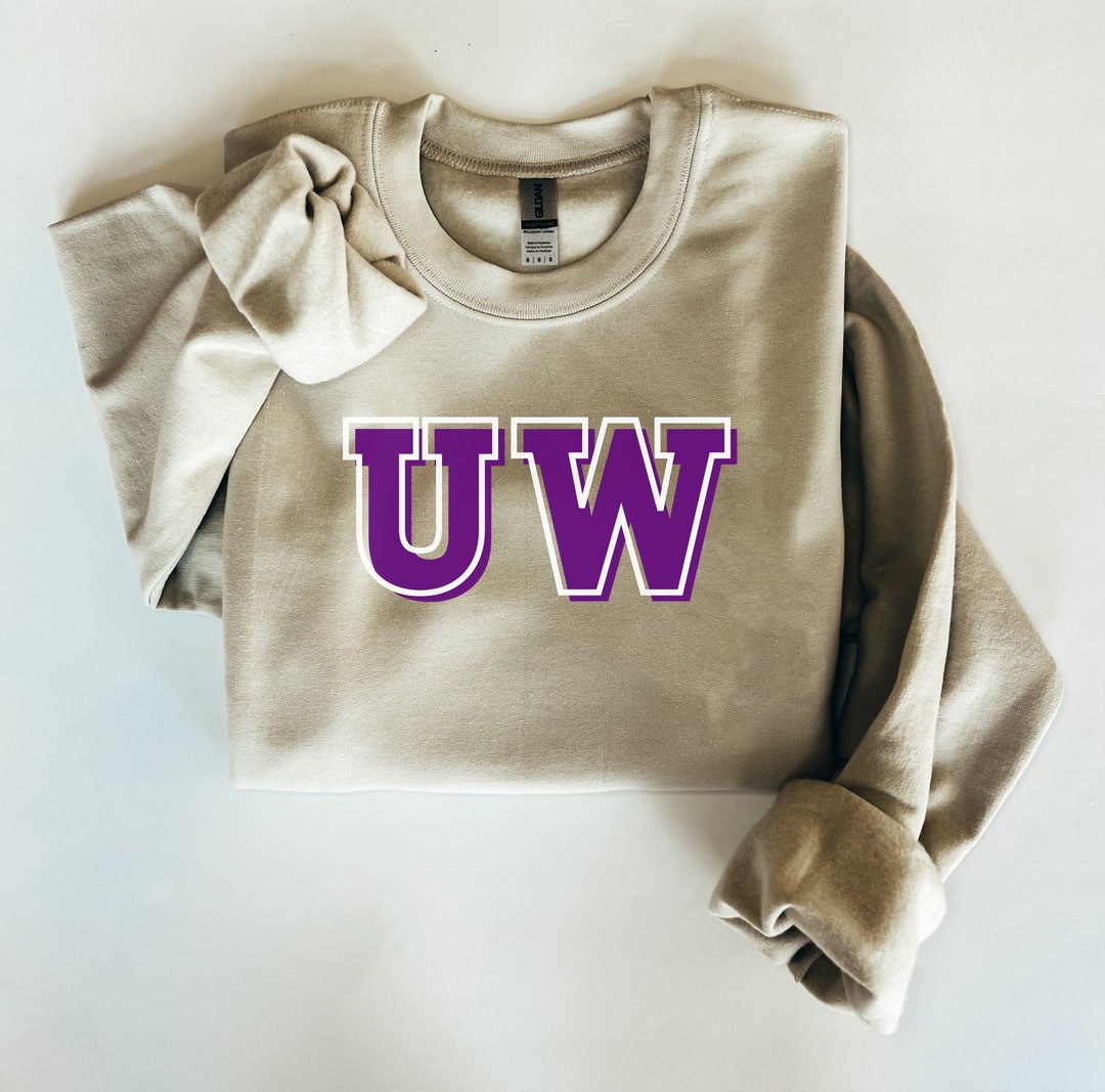University of Washington Sweatshirt Husky Crewneck UW Football Team ...