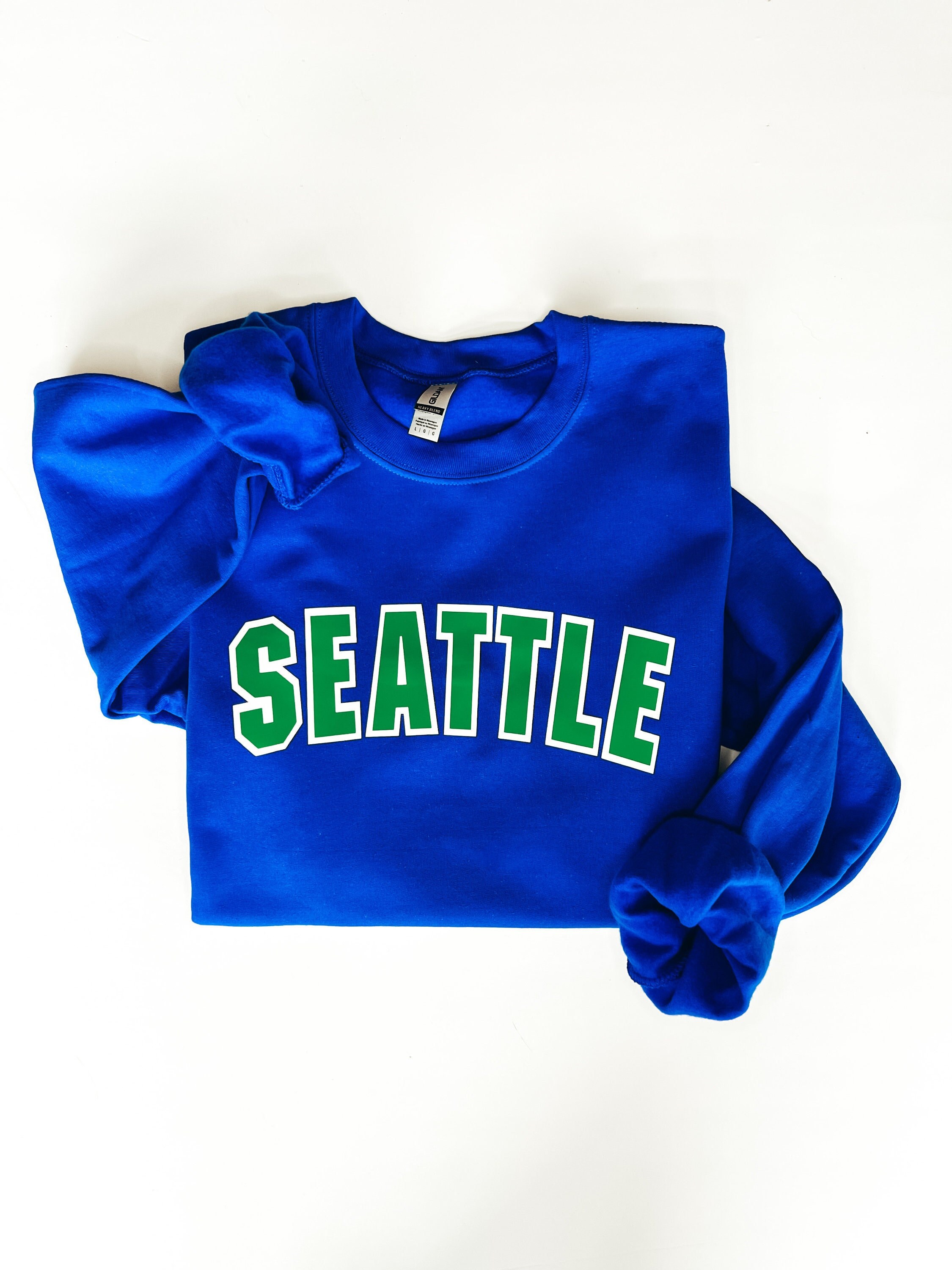 Seattle Seahawks Sweatshirt Vintage NFL Crewneck Football - Etsy