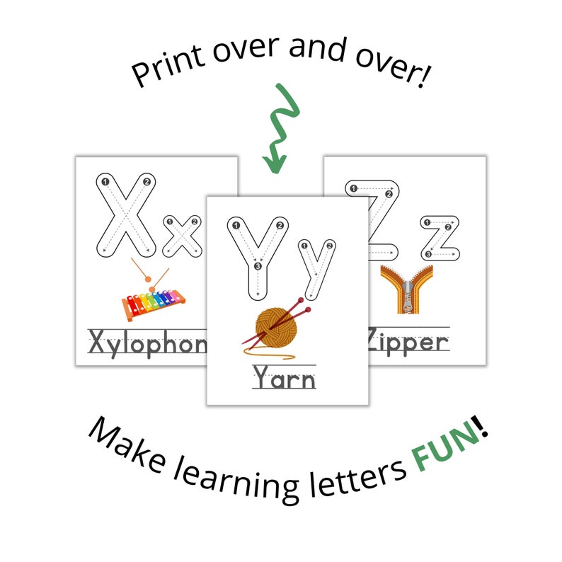 Letter Tracing Practice Kindergarten - Etsy