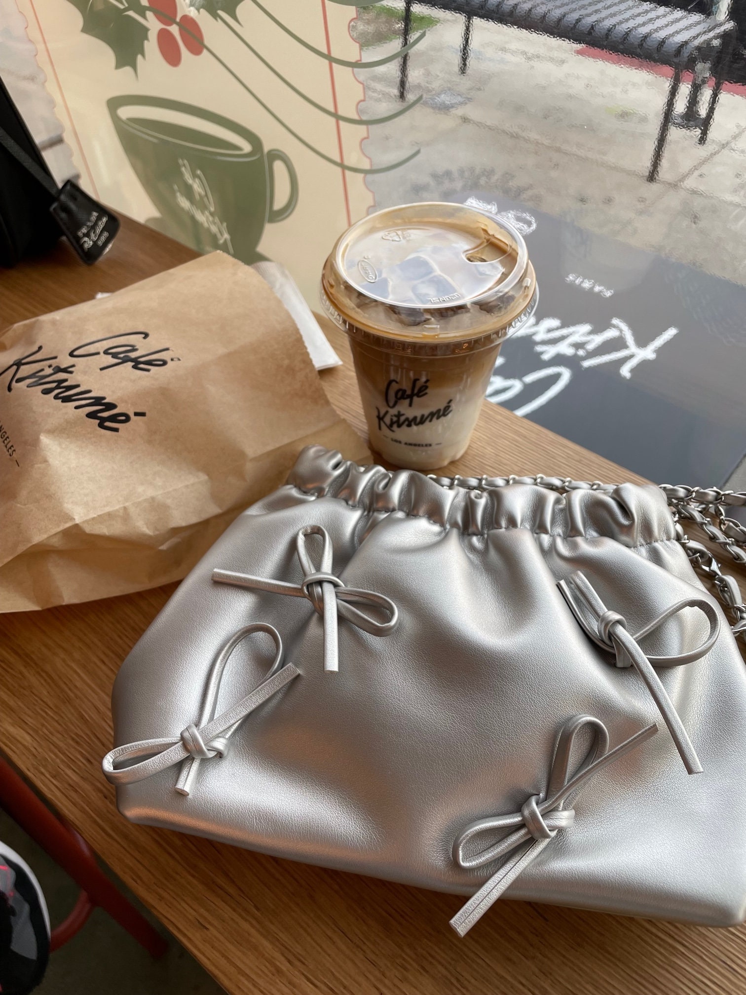 Trendy Silver Bow Bag, Metallic Bag, Silver Shoulder Bag, Cute Silver ...