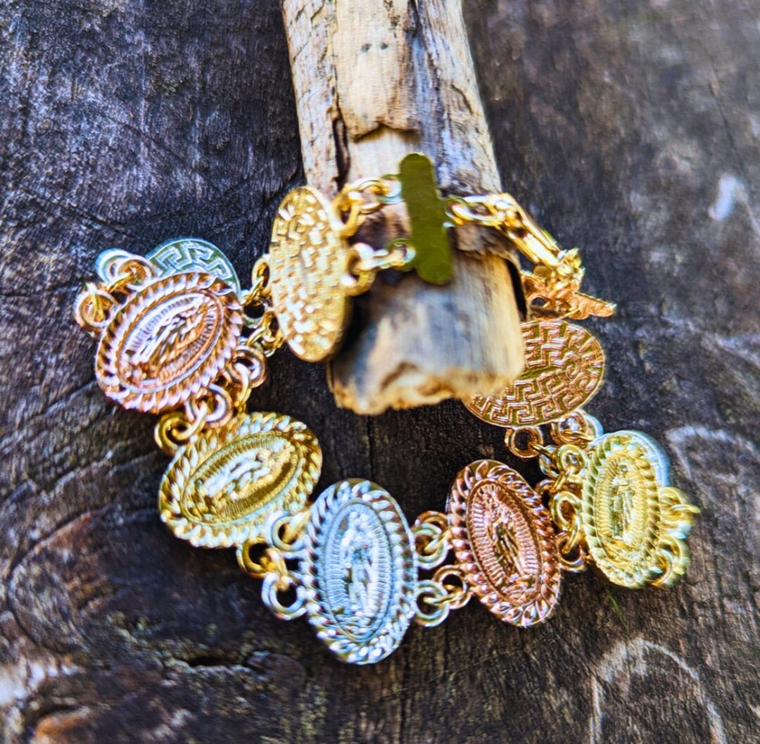 18k Gold Plated Religious Virgin Mary Catholic Jewelry Gold Chain ...
