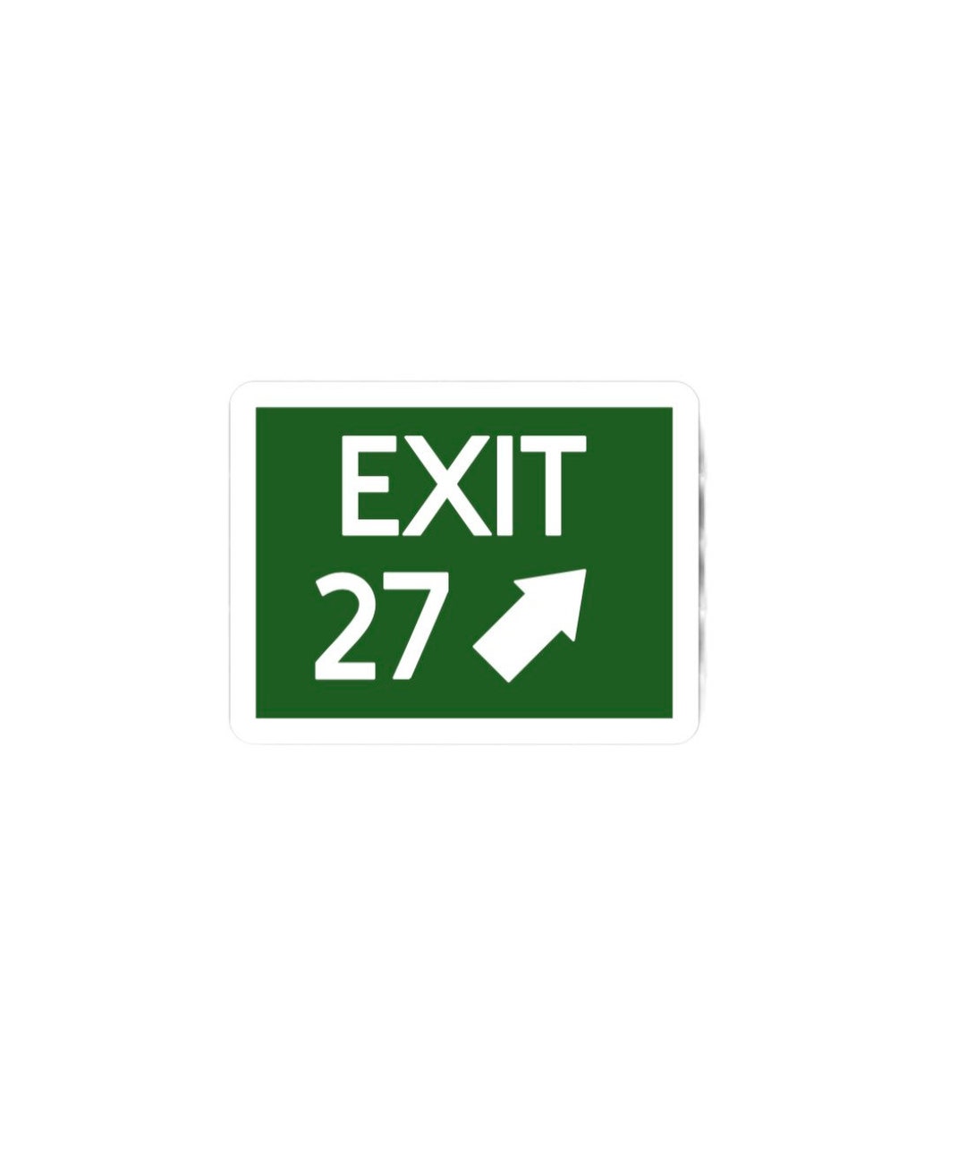 Exit Sign Vinyl Decal - Etsy