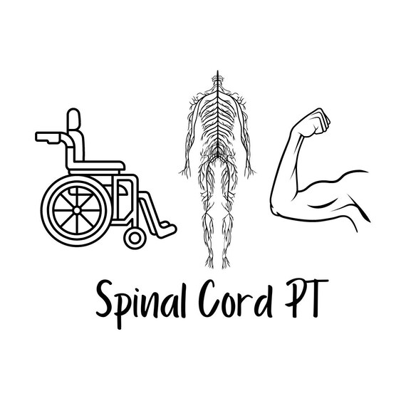 Physical Therapy SVG PT Physio IPR Spinal Cord - Etsy