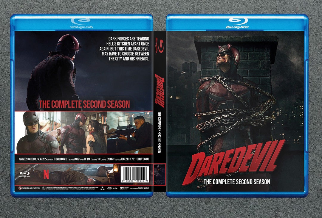Daredevil Season 2 Custom Blu-ray Cover W/ Case NO DISC - Etsy