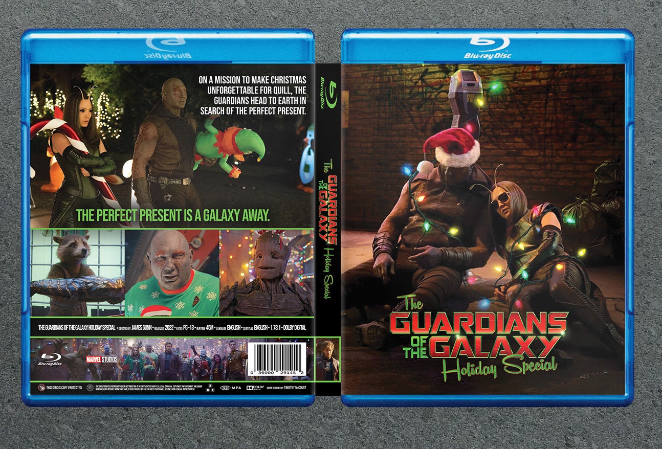 Guardians of the Galaxy Holiday Special Custom Blu-ray Cover W/ Case NO ...