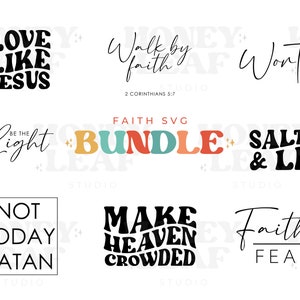 Faith SVG Bundle Faith SVG Cut Files Commercial Use - Etsy
