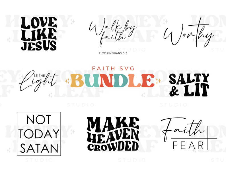 Faith SVG Bundle, Faith SVG, Cut Files, Commercial Use, Cricut, Clip ...