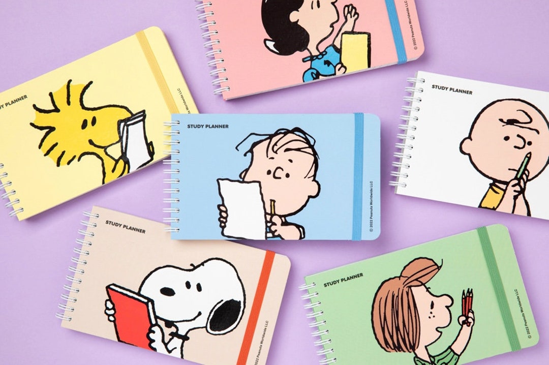 Study Planner / Notebook Notepads / Peanuts Characters / - Etsy