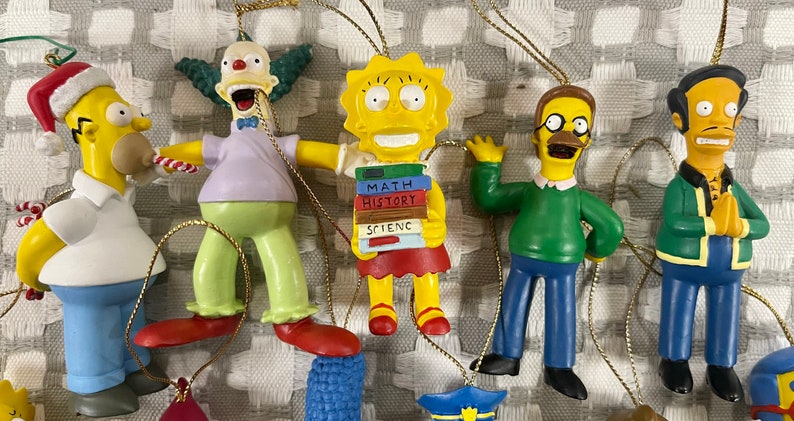 2002 2003 SET of 11 the SIMPSONS Christmas Ornaments Great - Etsy